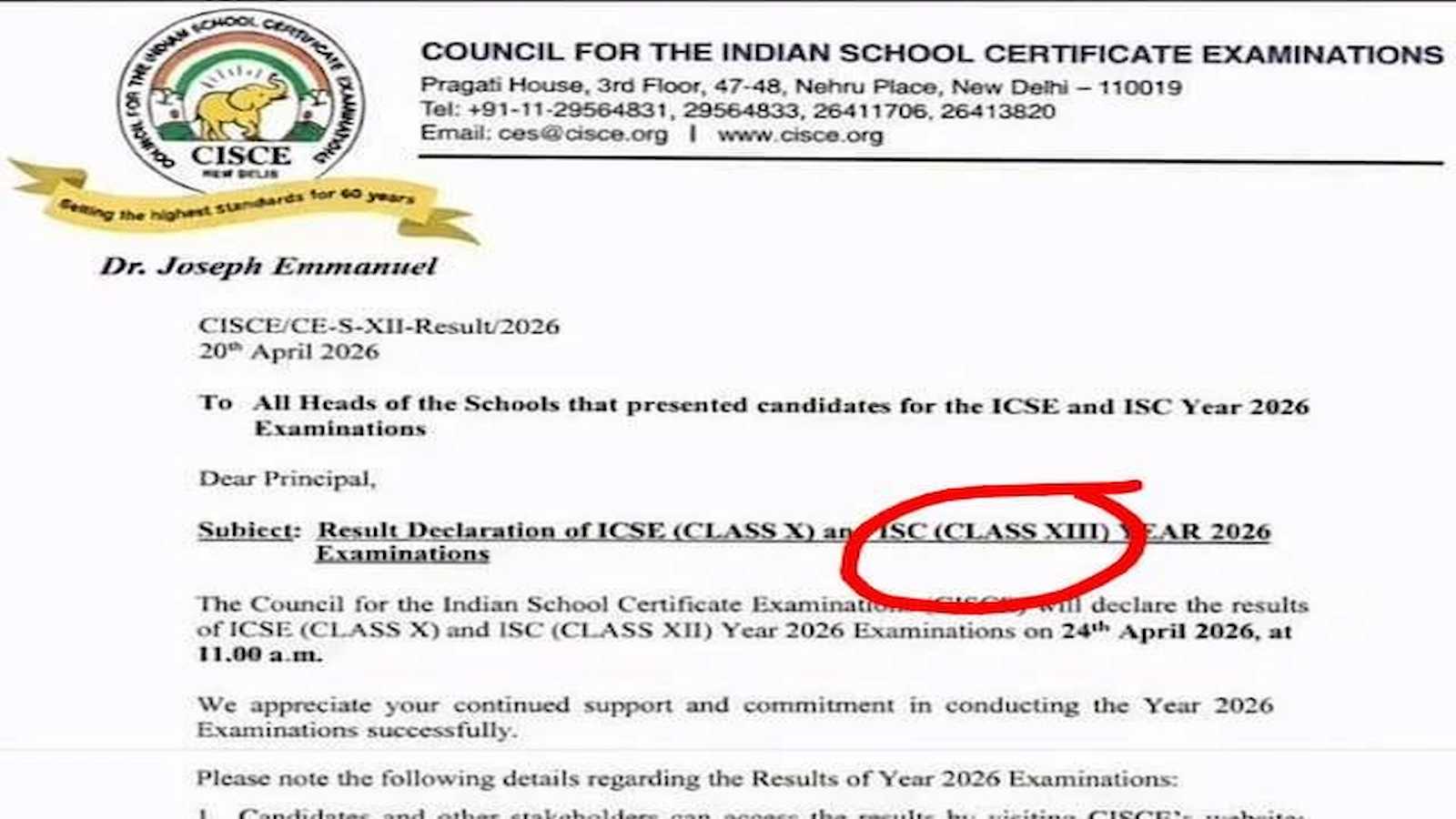 ICSE Result 2026 Date and Time: CISCE Official Update on Tomorrow Rumours